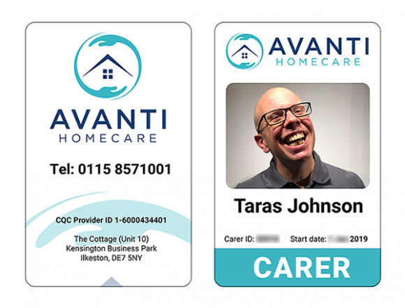 Designing a more client friendly ID card - Avanti Homecare