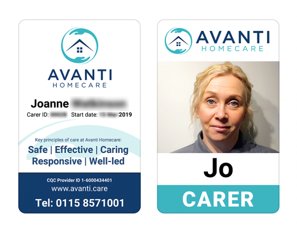 Designing a more client friendly ID card - Avanti Homecare